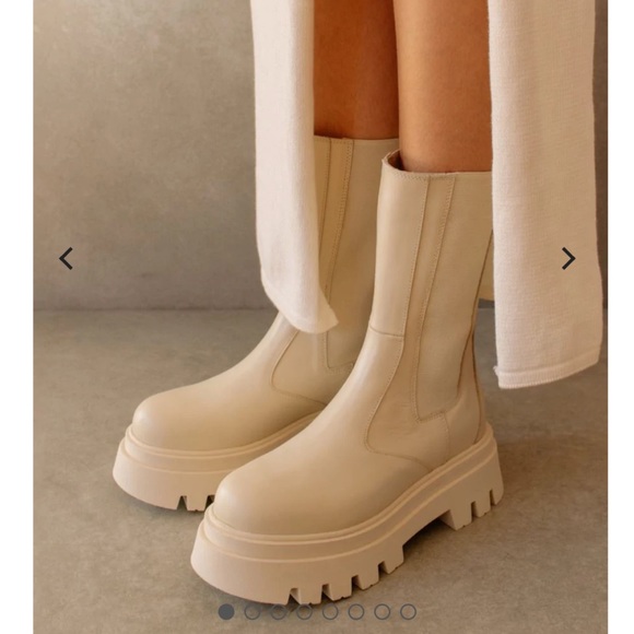 ALOHAS | Shoes | Alohas All Rounder White Leather Boots | Poshmark